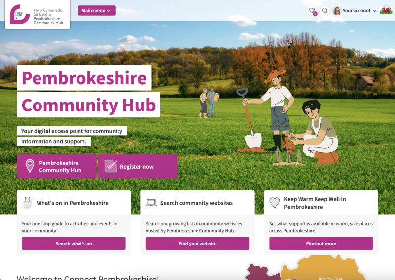 Pembrokeshire Community Hub - Hwb Cymunedol Sir Benfro